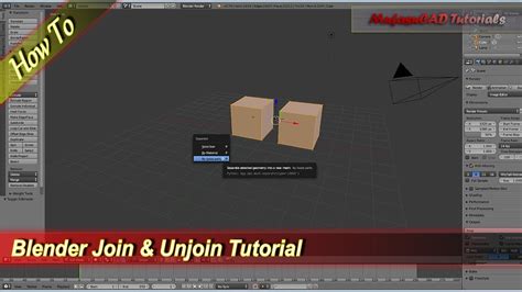 blender join and unjoin objects tutorial youtube