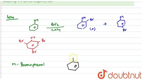 Treatment Of Phenol With Bromine Dissolved In C Cl4 Gives