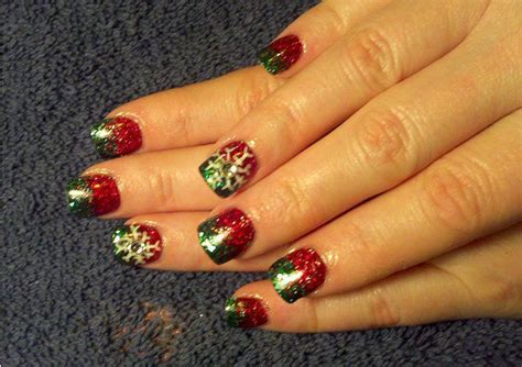 Glitter Christmas Red And Green Acrylic Nails To Learn The Basics Of