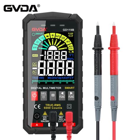 메가테스터기 Gvda 신세대 600v 디지털 멀티미터 실제 Rms Ac Dc Ncv 스마트 멀티 미터 티몬