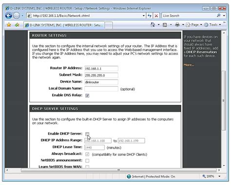disabling dhcp on the router using static ip addresses