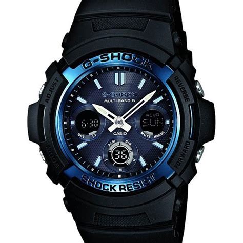 Awg M100a 1ajf Casio カシオ G Shock 青 ブルー ジーショック Gshock Gショック 電波ソーラー メンズ 腕