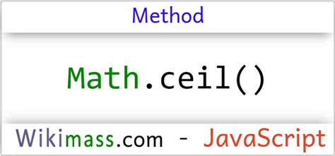 javascript math ceil method