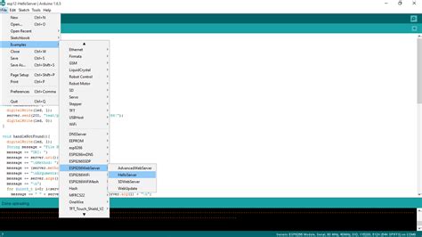 arduino er simple web server example of standalone esp8266 esp 12 wifi