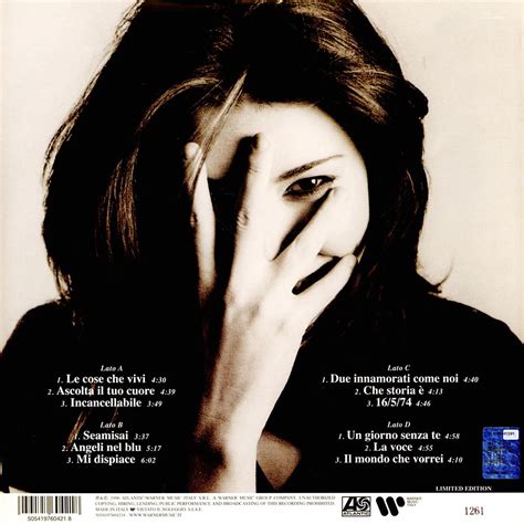 Laura Pausini Le Cose Che Vivi Red Vinyl Edition Vinyl 2lp 1996