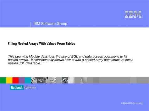 ppt filling nested arrays with values from tables