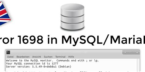 [en] solved error 1698 28000 in mysql mariadb vnotes