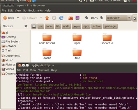 twitter node failing to build node js npm install twitter node