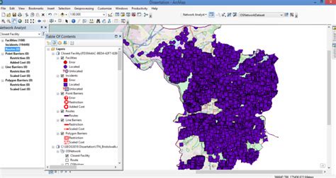 [gis] running network analyst for closest facility anaysis in arcmap