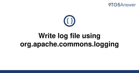 [solved]mons Logging 9to5answer