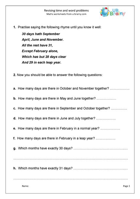 time problems measuring and time worksheets for year 4