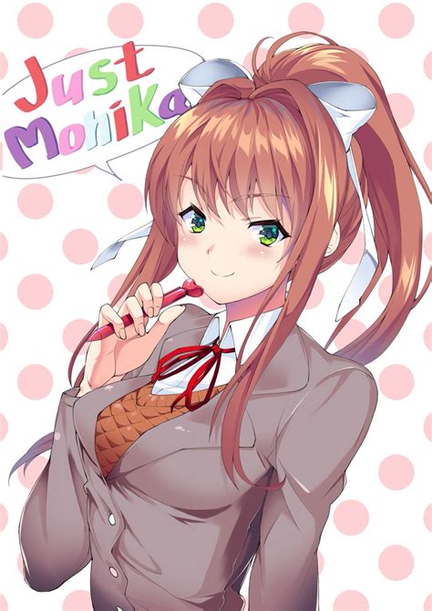 モニカ「やっぱりモニカちゃんかなって Ddlc ドキドキ文芸部 」 ひびのこやしのイラスト