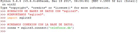 creaciÓn y visualizaciÓn de bases de datos con sqlite3 ejercicio