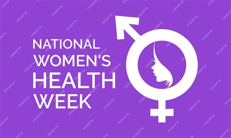 Premium Vector National Womens Health Week Health Awareness Vector