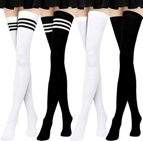 Long Extra Thigh High Socks Etsy