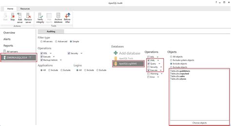tracking sql server object usage solution center