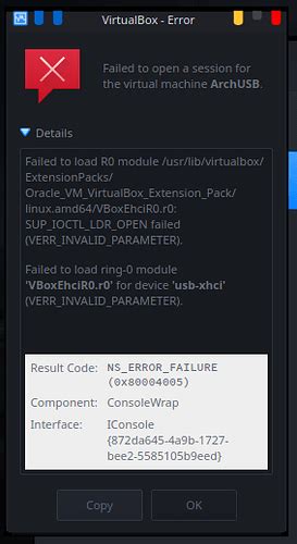 virtualbox failed to load r0 module vboxehcir0 r0 virtualization