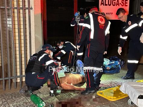 Homem é Socorrido Em Estado Grave Após Ser Esfaqueado No Centro De