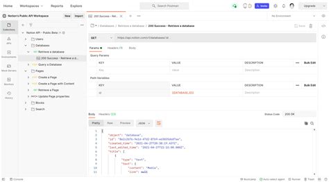 how to explore the notion api with our postman public workspace