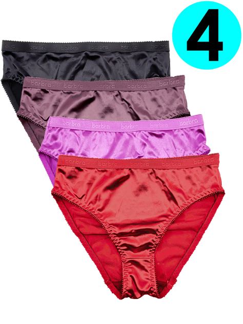 Barbra Womens Panties Silky Sexy Satin Bikini Small To Plus Sizes Mul