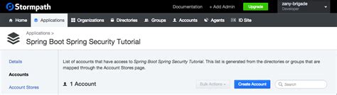 a simple web app with spring boot spring security and stormpath in