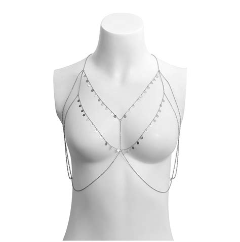 Fashion Exquisite Butterfly Breast Chain Shiny X Shaped Rhinestone Body