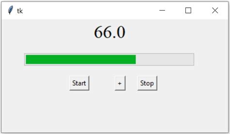 progressbar methods start step and stop