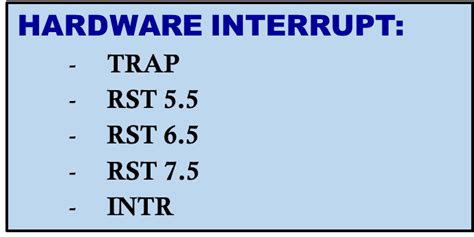 8085 microprocessor interrupts functions and 7 facts