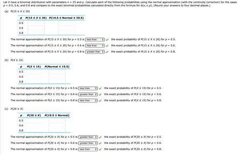 solved let x have a binomial distribution with parameters n