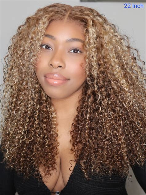 Nadula 13x4 Pre Everything Jerry Curly Wig Honey Blonde Highlight Ear