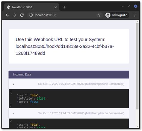 github pkuebler webhook printer debug webhooks calls