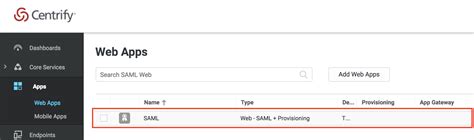 saml sso centrify knowledge base