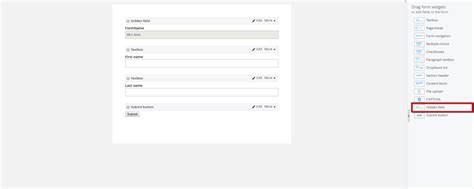 adding a hidden field to a form progress community