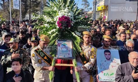 ایرنا پیکر مطهر شهید دهه هشتادی درگیری با قاچاقچیان مسلح در خرامه