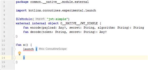 kotlin coroutines working but intellij shows errors