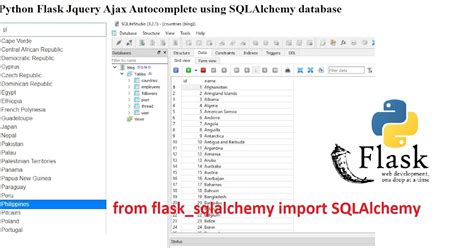 python flask jquery ajax autocomplete using sqlalchemy