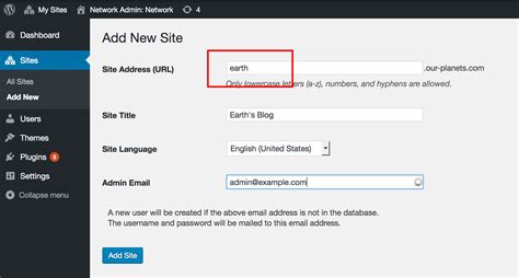 configure wordpress multisite