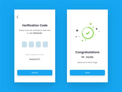 otp verification search by muzli