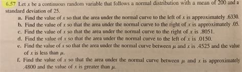 solved 200 and 6 57 let x be a continuous random variable