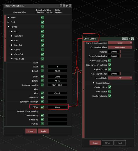 solved binding the options window of a tool to a hotkey autodesk