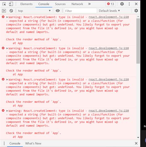 javascript react createelement type is invalid [different error from