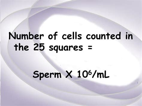 Ppt Performing A Manual Count For Sperm Concentration Powerpoint