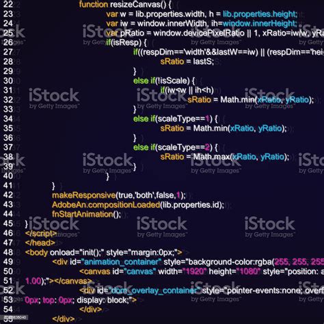creative vector illustration of programming html code on computer