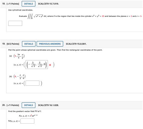 Solved 18 [ 1 Points] Details Scalcet9 15 7 019 Use