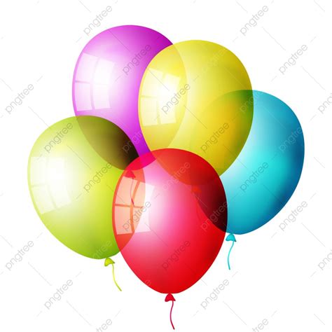Helium Balloon Vector Art Png Balloon Set Colored White Helium Bunch