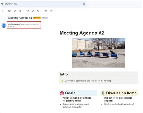 how to send emails using notion