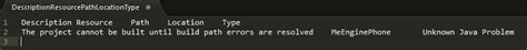 the project cannot be built until build path errors are resolved解决方案 csdn博客