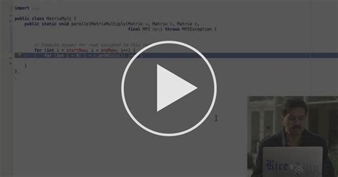 demonstration distributed matrix multiply using message