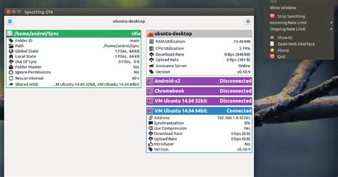 syncthing gtk gets support syncthing daemon auto updater and