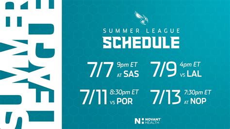 Charlotte Hornets Announce Nba2k24 Summer League Schedule